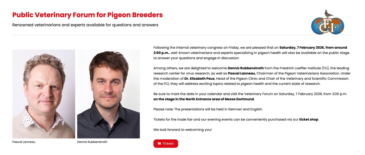 Actual information | pigeonsfci